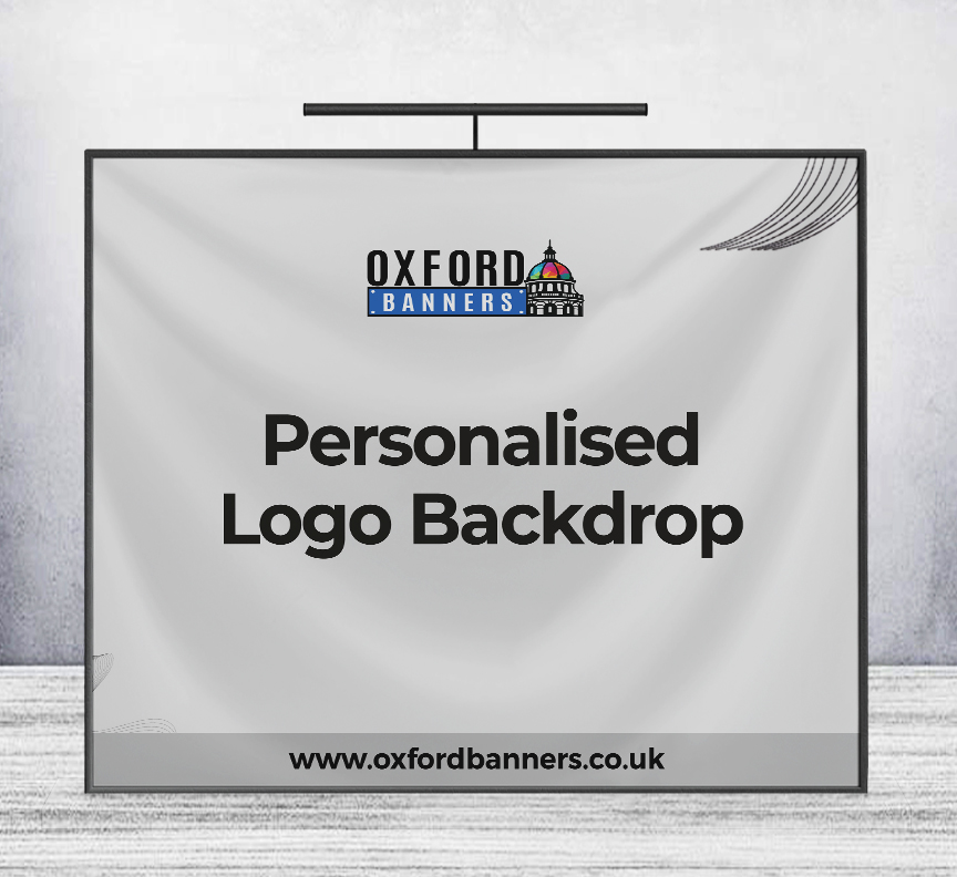 Personalised Logo Backdrop Same Day & Next Day Printing Oxford